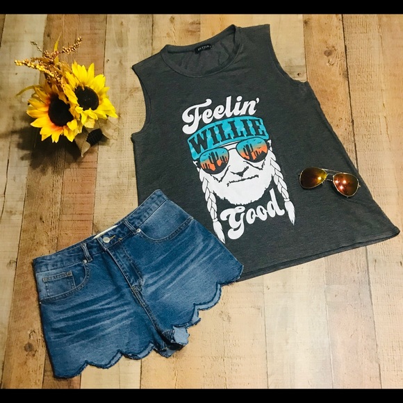 Tops | Feelin Willie Good Muscle Tee | Poshmark